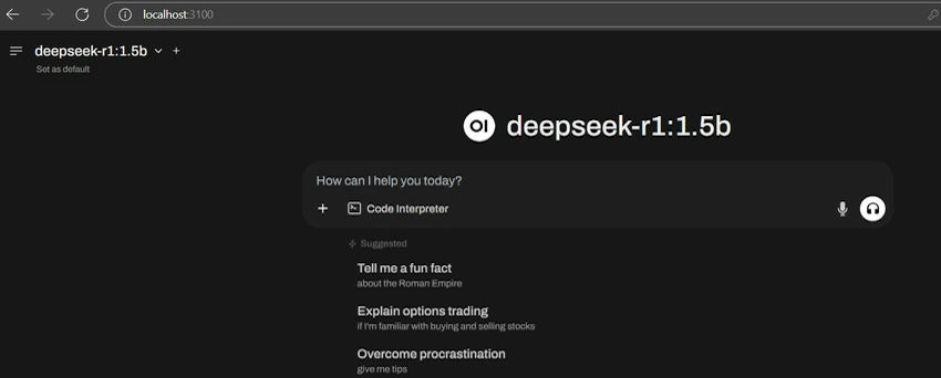 Running DeepSeek-R1 Locally Using Ollama and Open WebUI in Docker